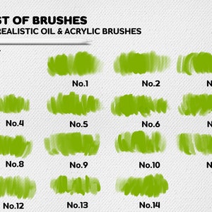 99 Oil & Acrylic Procreate Brushes With 65+ Procreate Tutorials ...