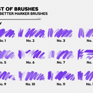 Procreate Markers Bundle, 106 Better Marker Brushes, Fashion Brushes ...