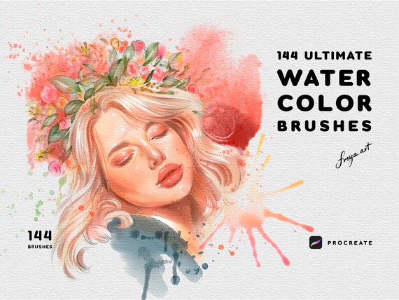 Best Watercolor Brushes Procreate 144 Brushes for Procreate - Etsy
