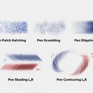 Procreate Ballpoint Pen Brush | 20 Pen Brushes for Procreate, Sketching ...