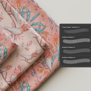 Procreate Knitted | 3 Procreate Pattern Brushes, Knitted Textures ...