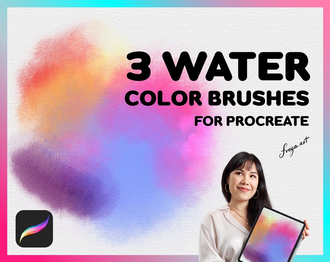 Watercolor Procreate Brushes 3 Watercolor Brushes for - Etsy