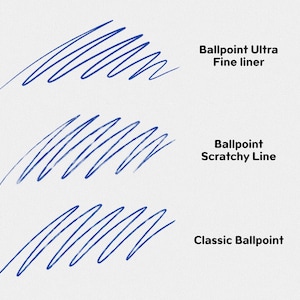 Procreate Inking Brushes, 9 Procreate Ballpoint Pen Brush Set ...