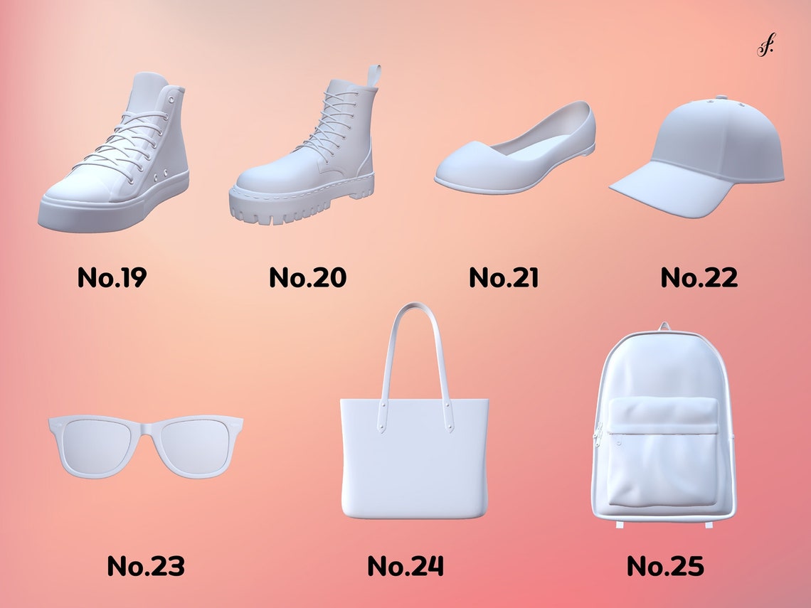 Procreate 3D Models 25 Clothing 3D Models for Procreate - Etsy