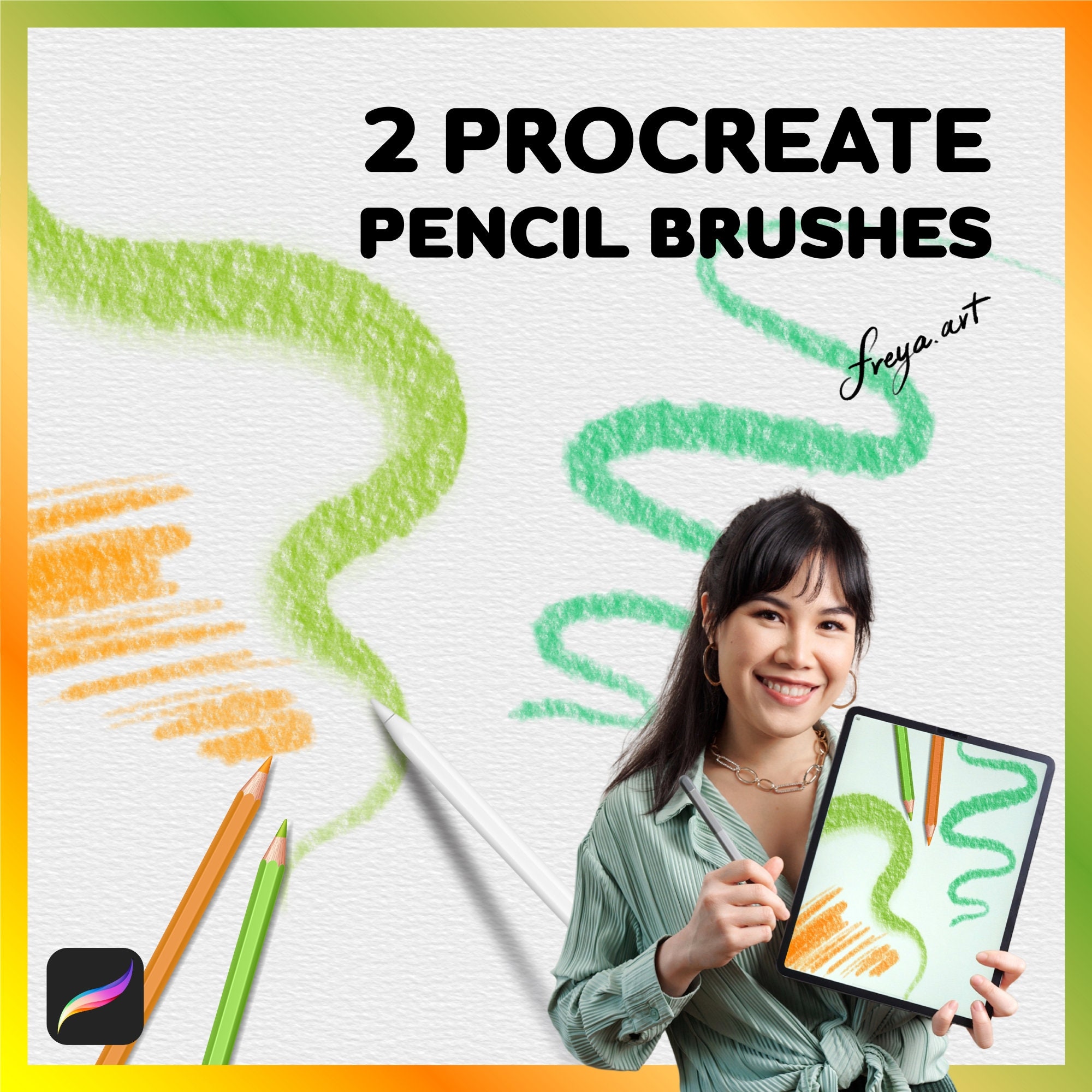 Procreate Pencil Brushes 2 Procreate Colored Pencil Brushes Digital Procreate Brushes Digital Sketching Colored Pencil Brush Etsy UK