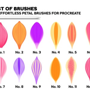 Daisy Procreate 37 Procreate Effortless Petal Brushes - Etsy