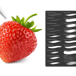 Procreate Brushes Set, Digital Brush Pack, 19 Freya's Illustration ...