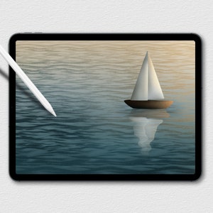 Procreate Water | 1 Procreate Water Brush, Ocean Brush, Sea Texture ...