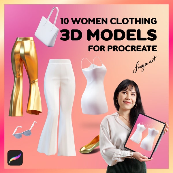 3d Model Procreate - Etsy