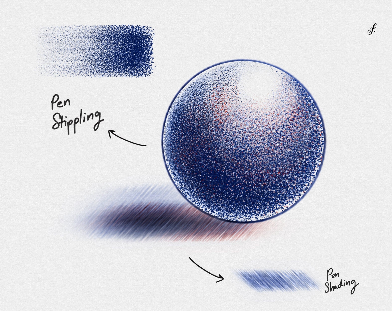 Procreate Brush Pens | 9 Ballpoint Pen Brushes for Drawing, Sketch ...