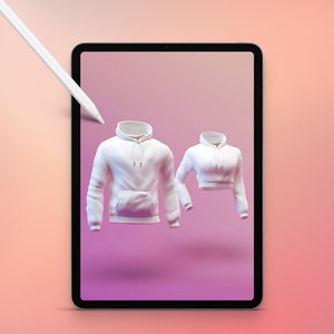 Procreate 3D Models | 25 Clothing 3D Models for Procreate, T-shirt ...