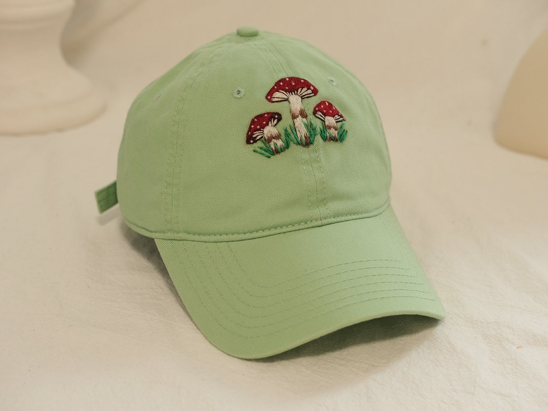 Embroidered Mushroom Decor Baseball Cap,embroidered Mushroom Pattern ...