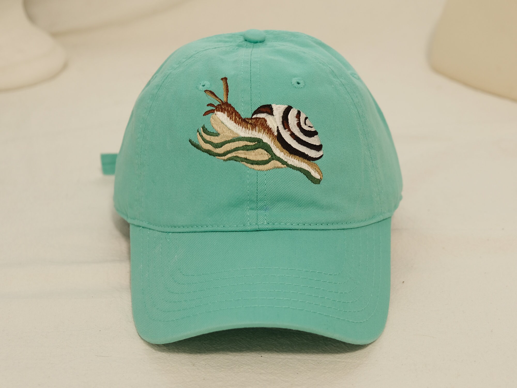 Snail Patterned Baseball Cap, Personalised Embroidered Baseball Cap ...