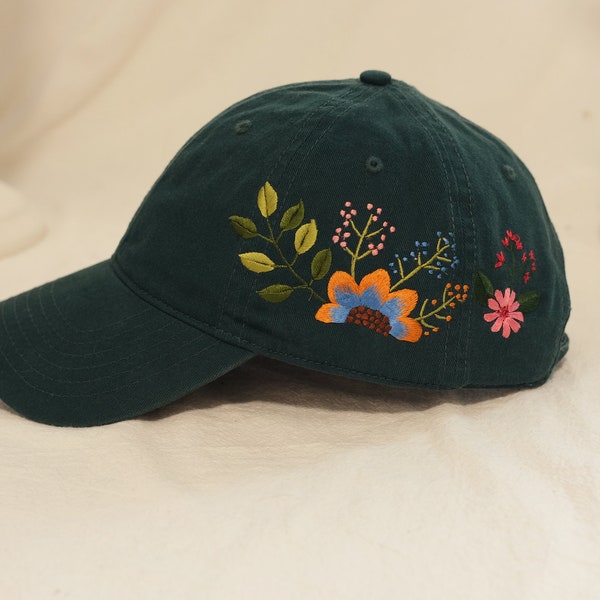 Flower Baseball Cap - Etsy