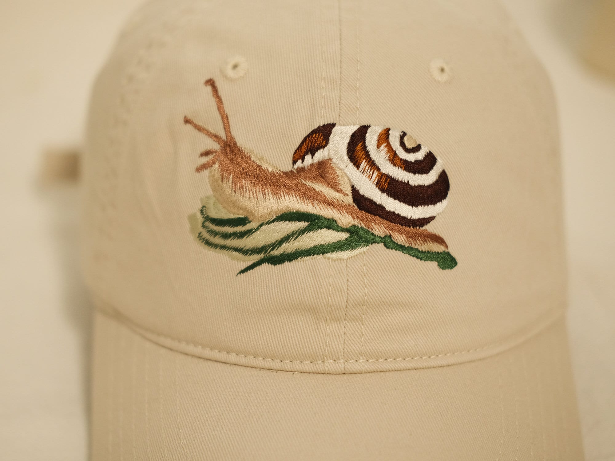 Snail Patterned Baseball Cap, Personalised Embroidered Baseball Cap ...