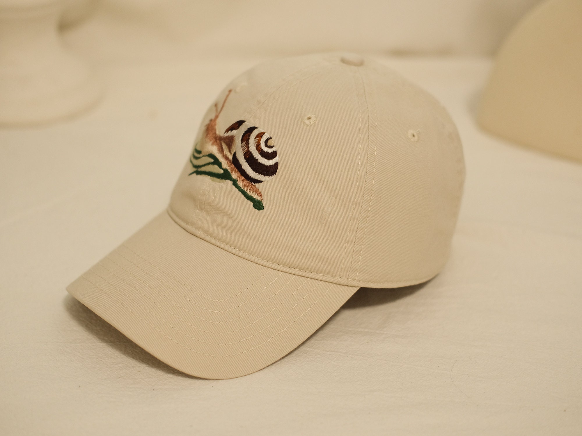Snail Patterned Baseball Cap, Personalised Embroidered Baseball Cap ...