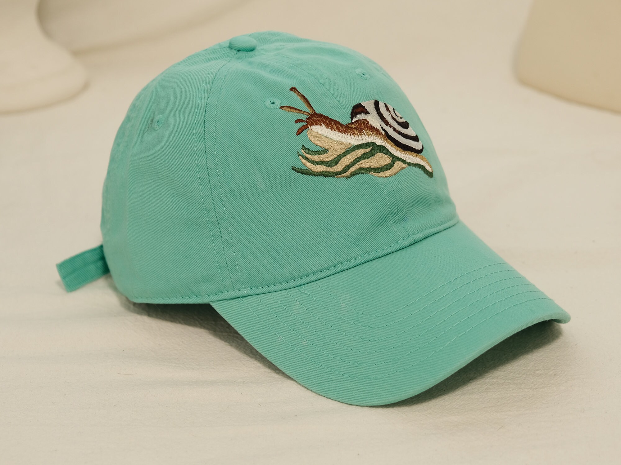 Snail Patterned Baseball Cap, Personalised Embroidered Baseball Cap ...