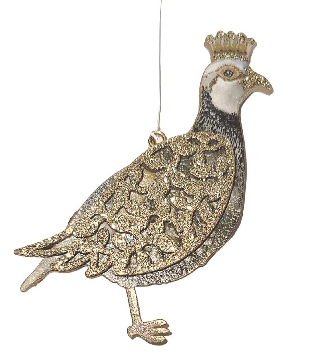Glittered Partridge in a Pear Tree Printed and Cut Wood Ornament - Etsy