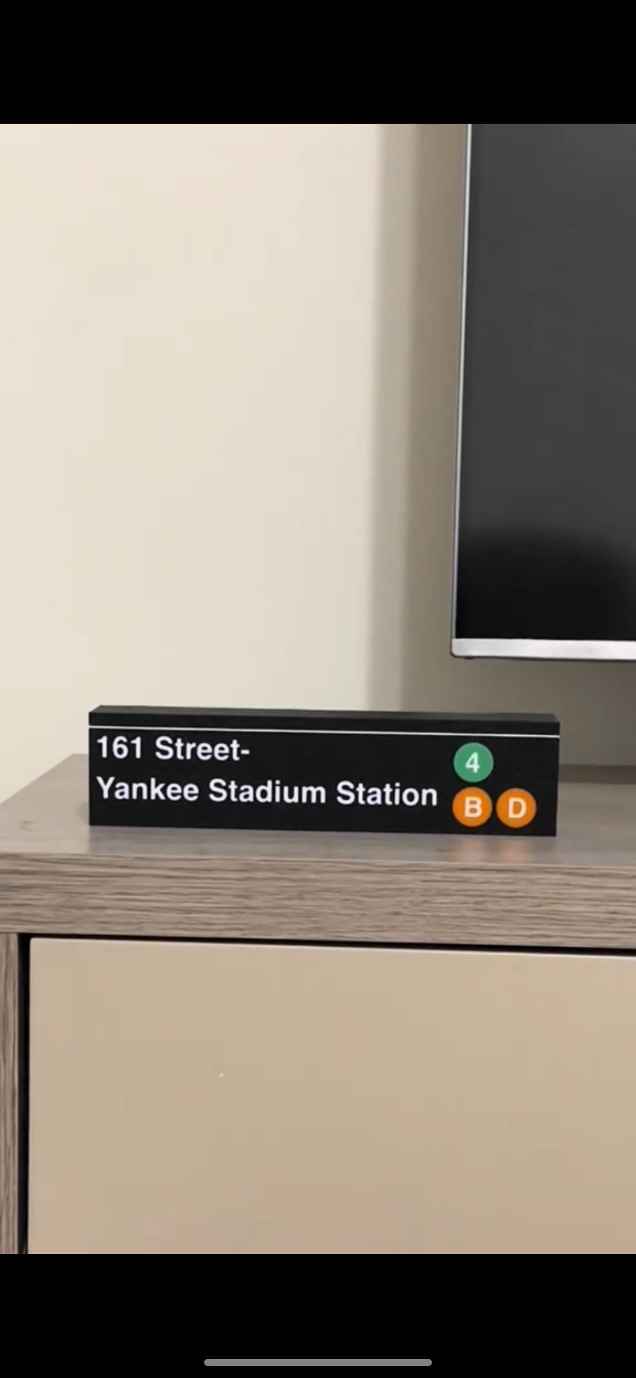 New York MTA Subway Yankees Stadium LED Lamp Control With Your Phone or ...