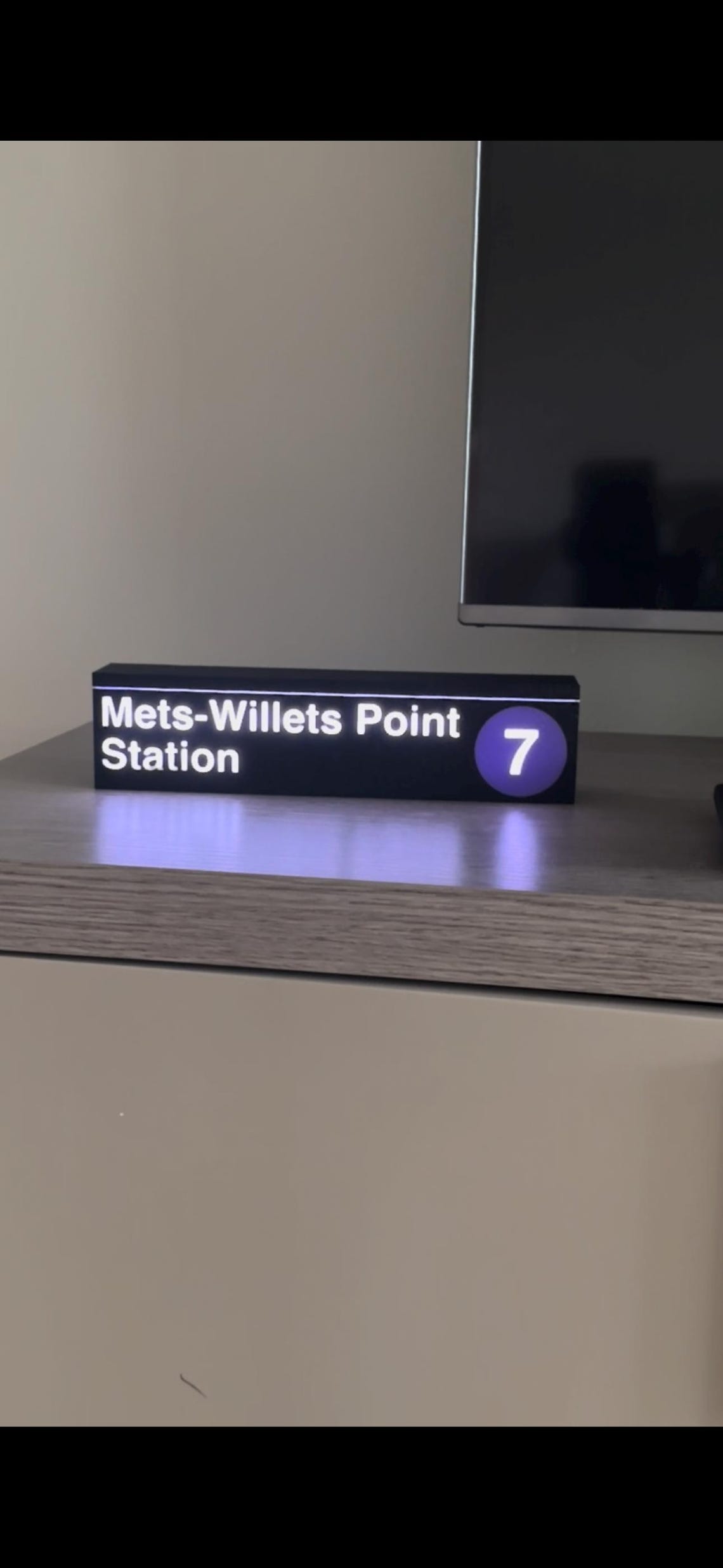New York MTA Subway 7 Line Mets LED Lamp Control With Your Phone or ...