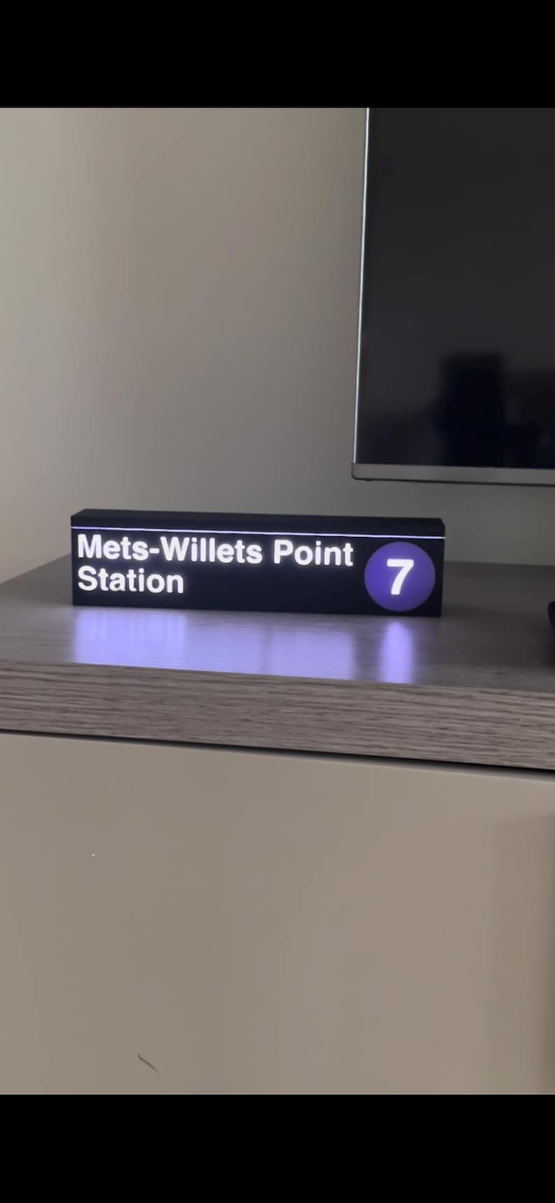 New York MTA Subway 7 Line Mets LED Lamp Control With Your Phone or ...