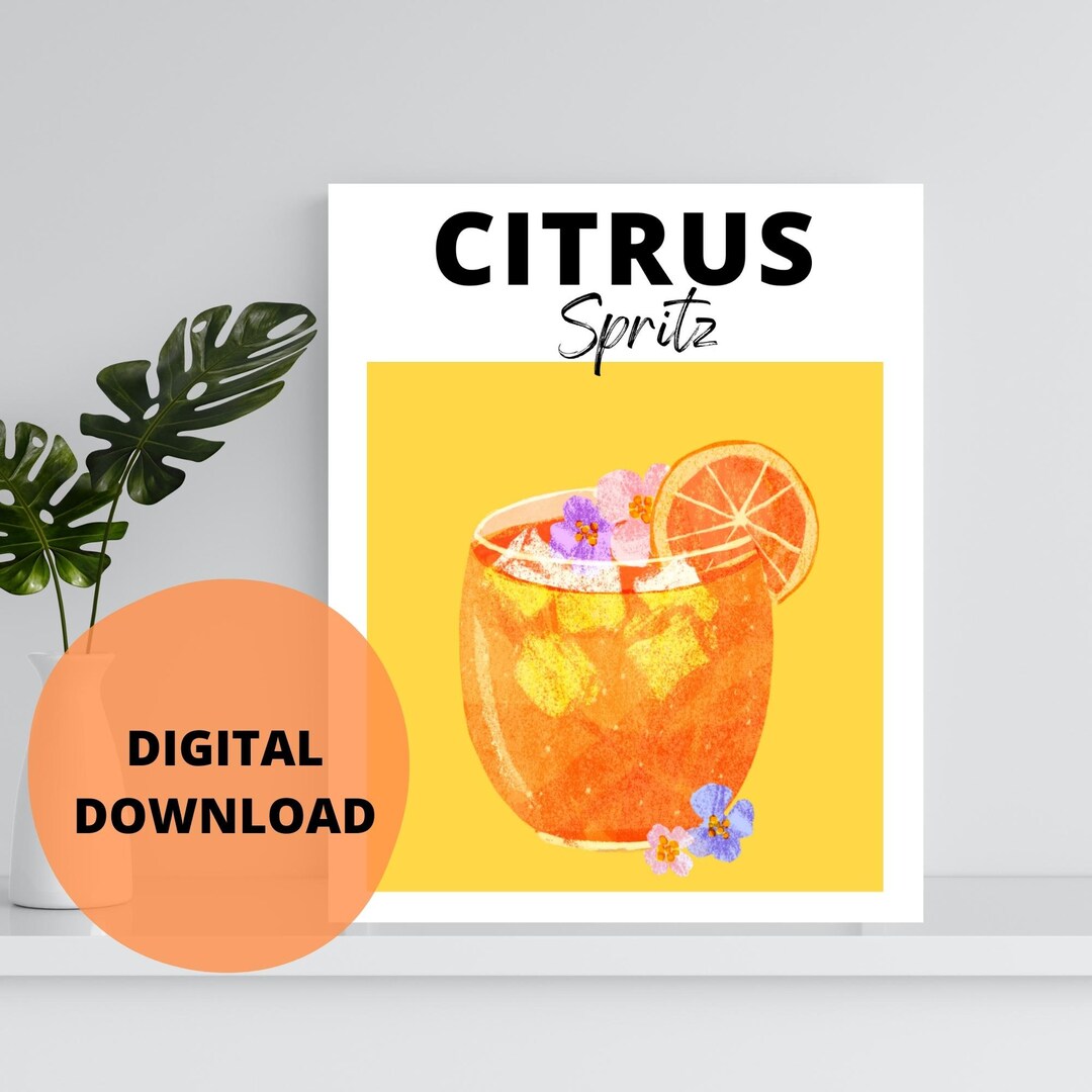 Cocktails Poster, Cocktails Print, Cocktails Art, Cocktail, Kitchen ...