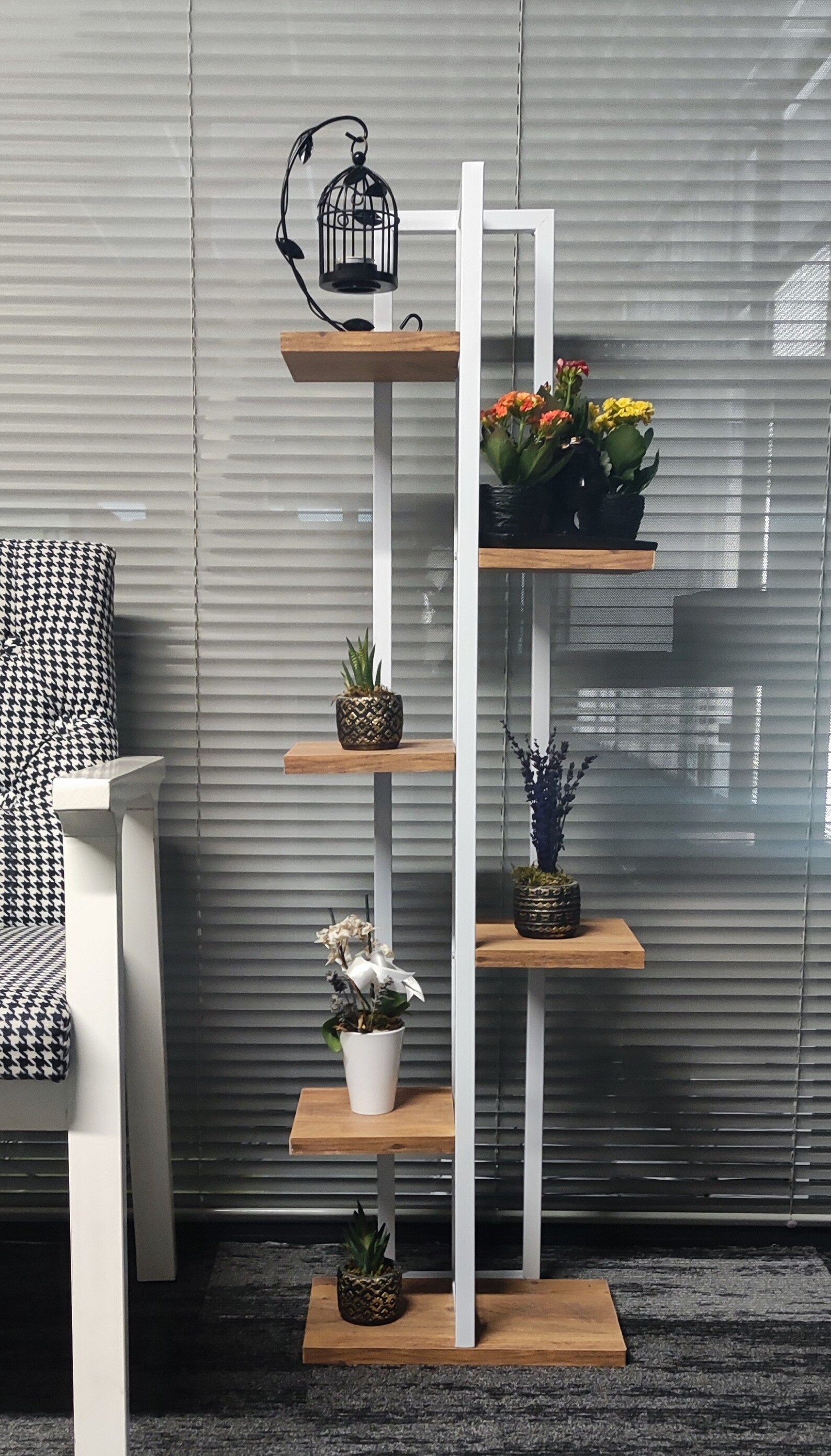 Wooden White Plant Stand 6 Tier Plant Stand Indoor Flower - Etsy