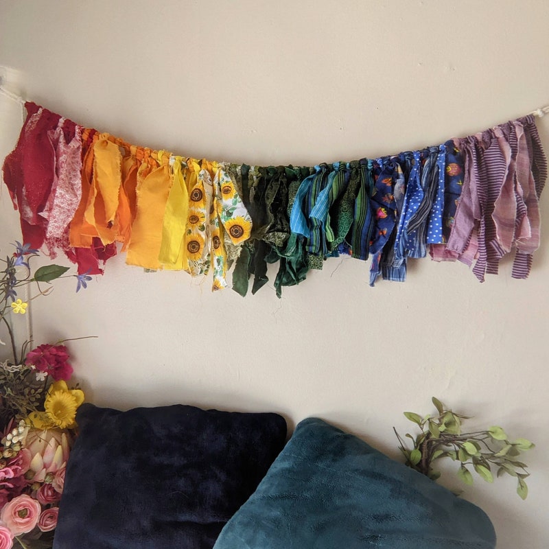 Rag Garland - Etsy