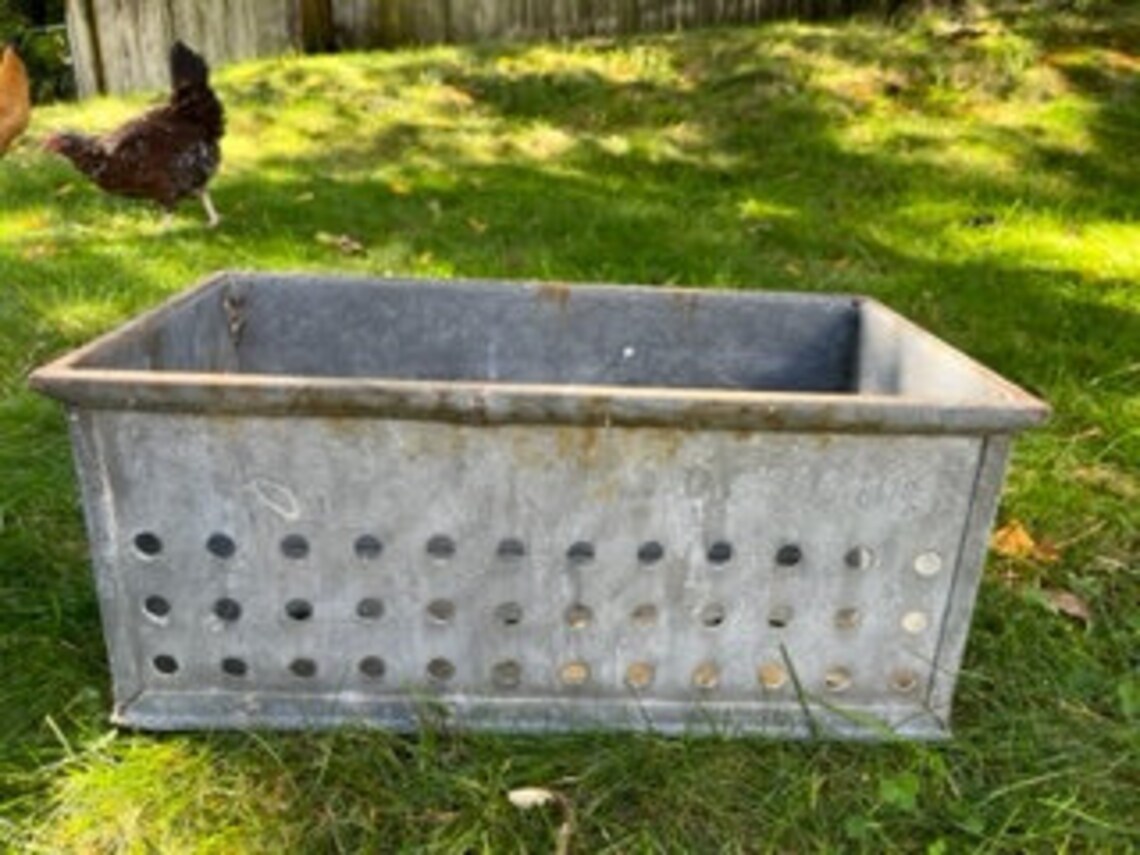 Rectangular Galvanized Metal Containers - Etsy