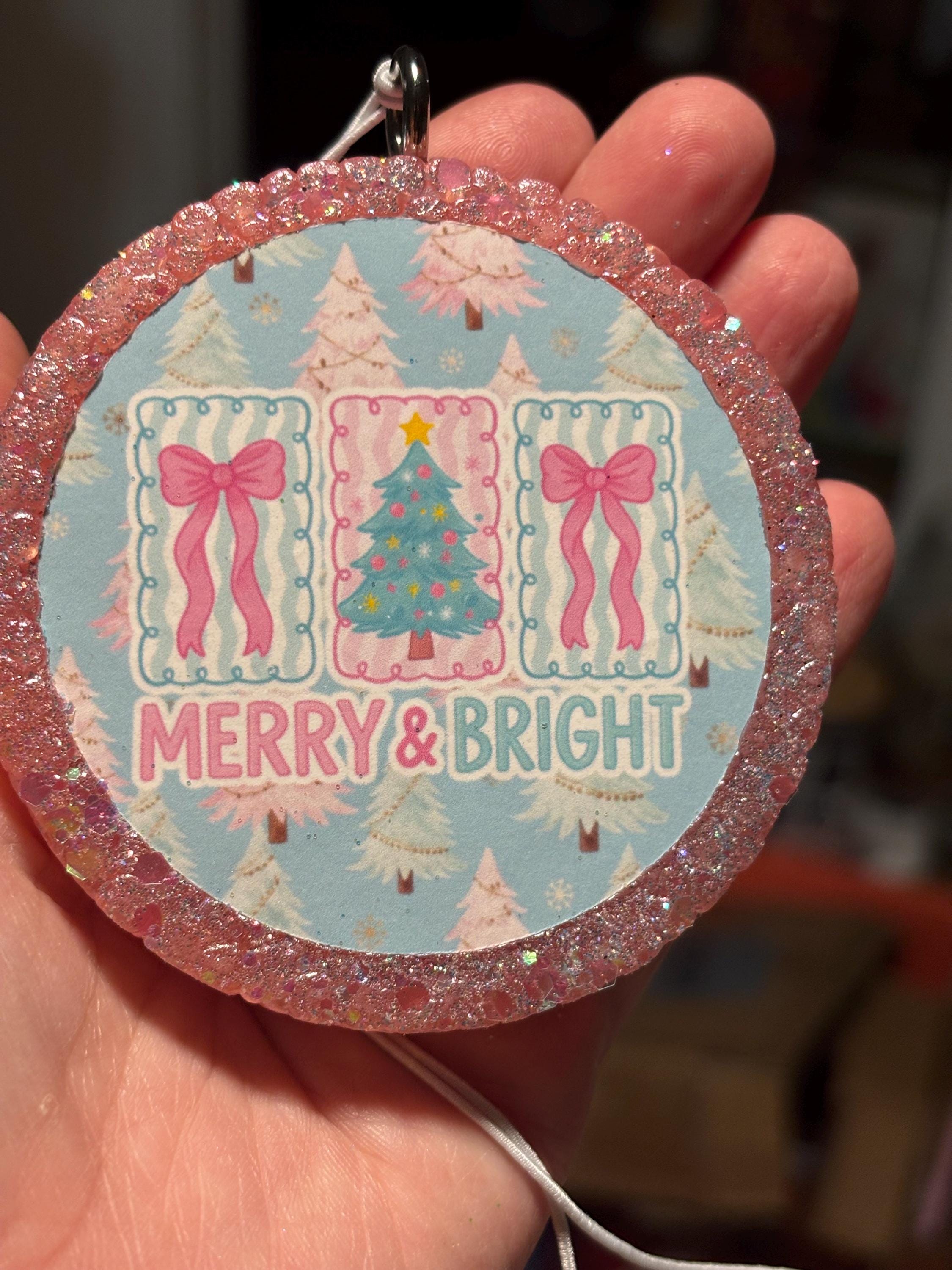 Pretty Pink Christmas Car Freshies - Etsy