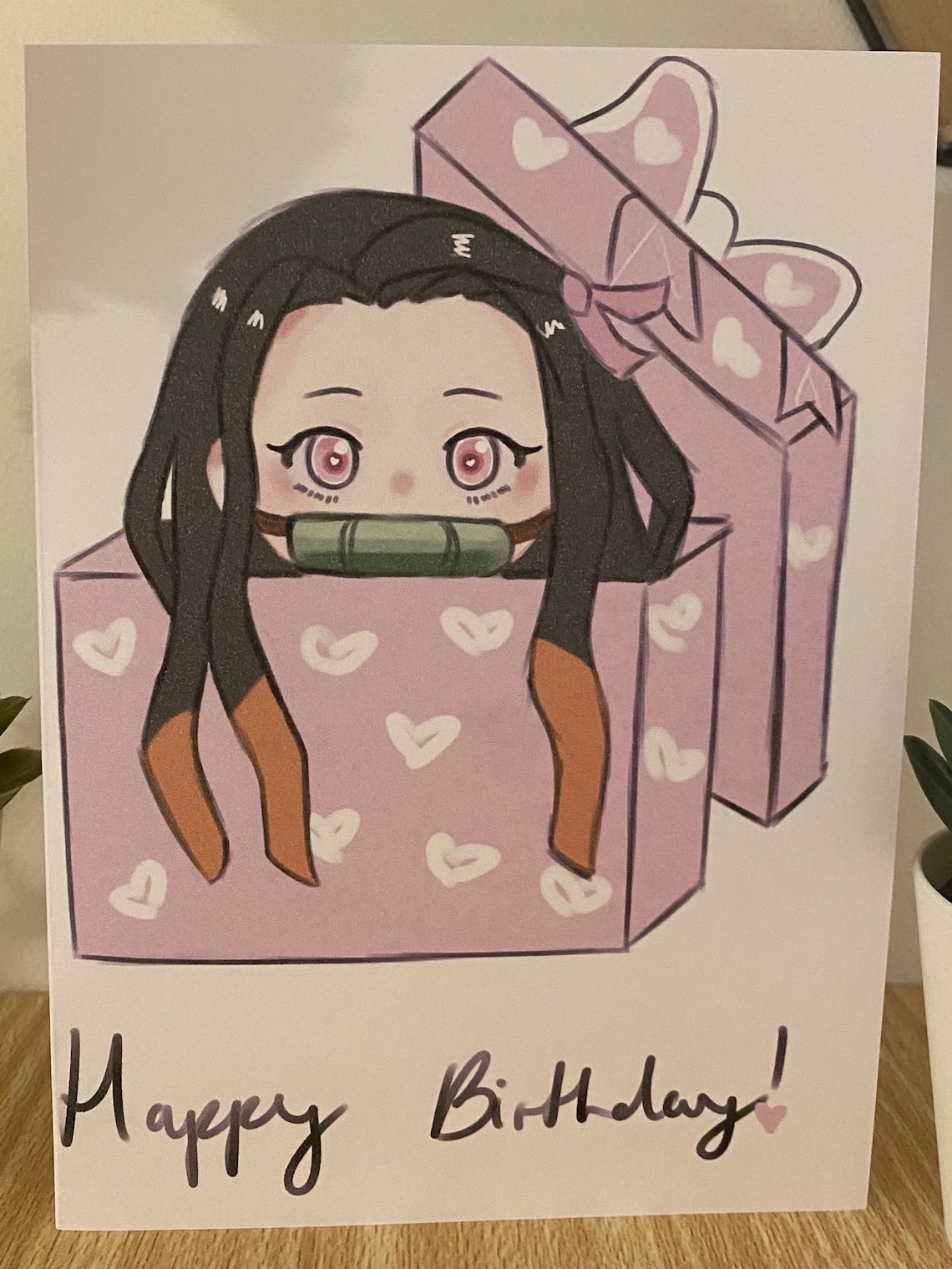 BIRTHDAY CARD Anime / Nezuko / Nezuko Kamada / Birthday Gift - Etsy UK