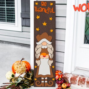 Gnomies for Thanksgiving SVG Bundle, Fall Porch Signs DXF, Layered ...