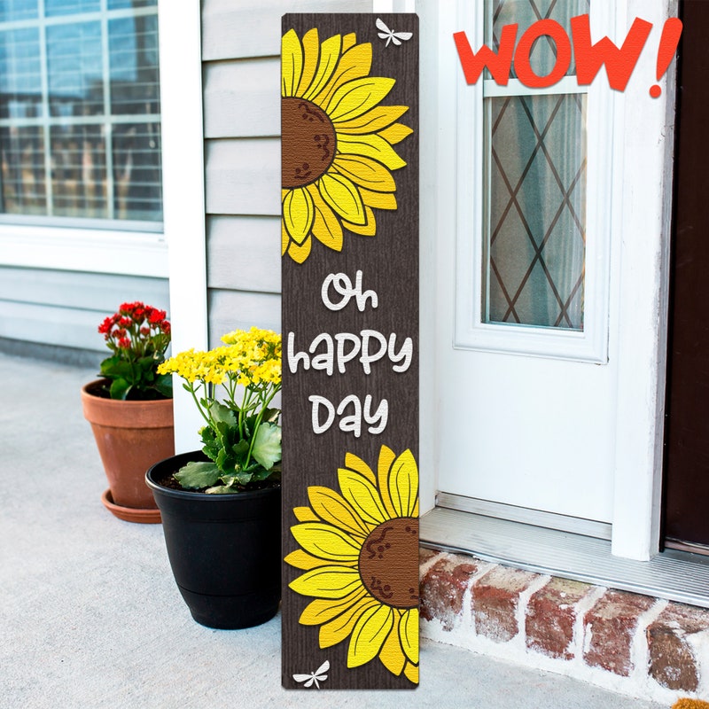 Sunflower Porch Sign - Etsy