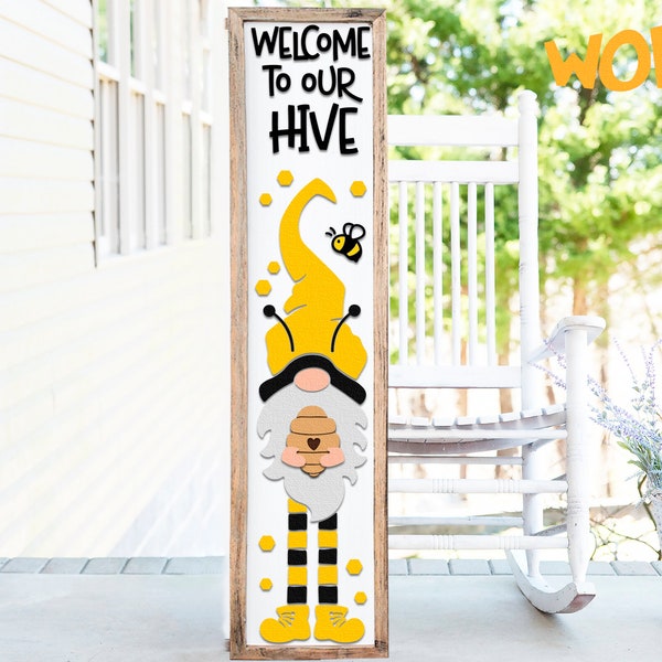 Gnome Welcome Sign - Etsy