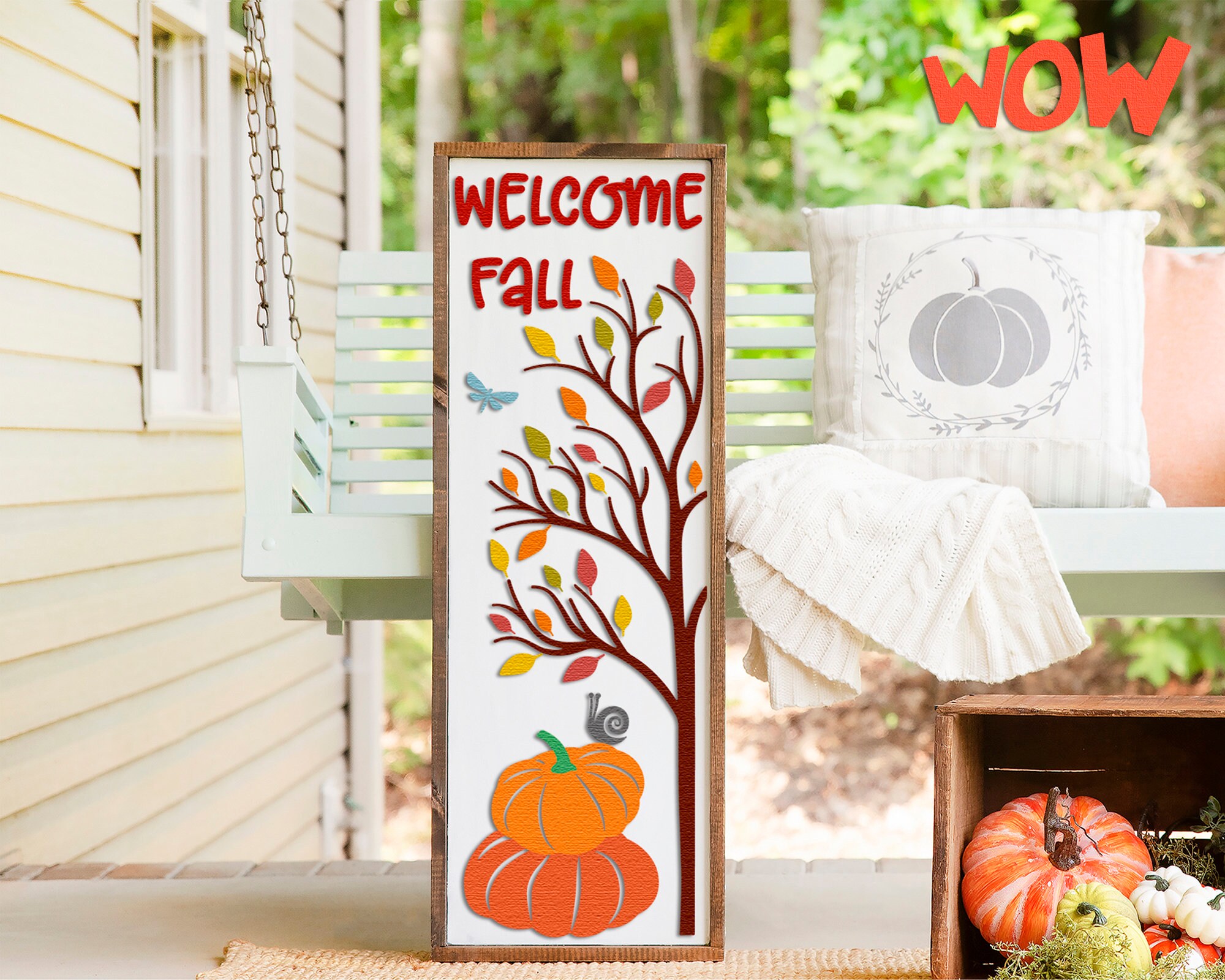 Fall Porch Signs SVG Bundle Autumn Porch Sign DXF Layered - Etsy