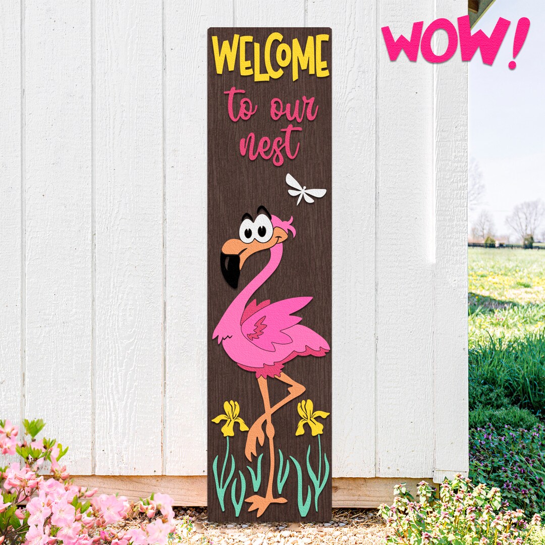 Welcome to Our Nest SVG, Layered Farm Porch Sign Cut File, Summer Decor ...