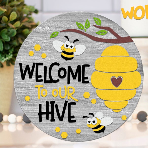 Bee Door Sign - Etsy