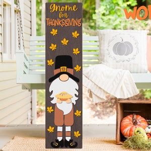 Gnomies for Thanksgiving SVG Bundle, Fall Porch Signs DXF, Layered ...