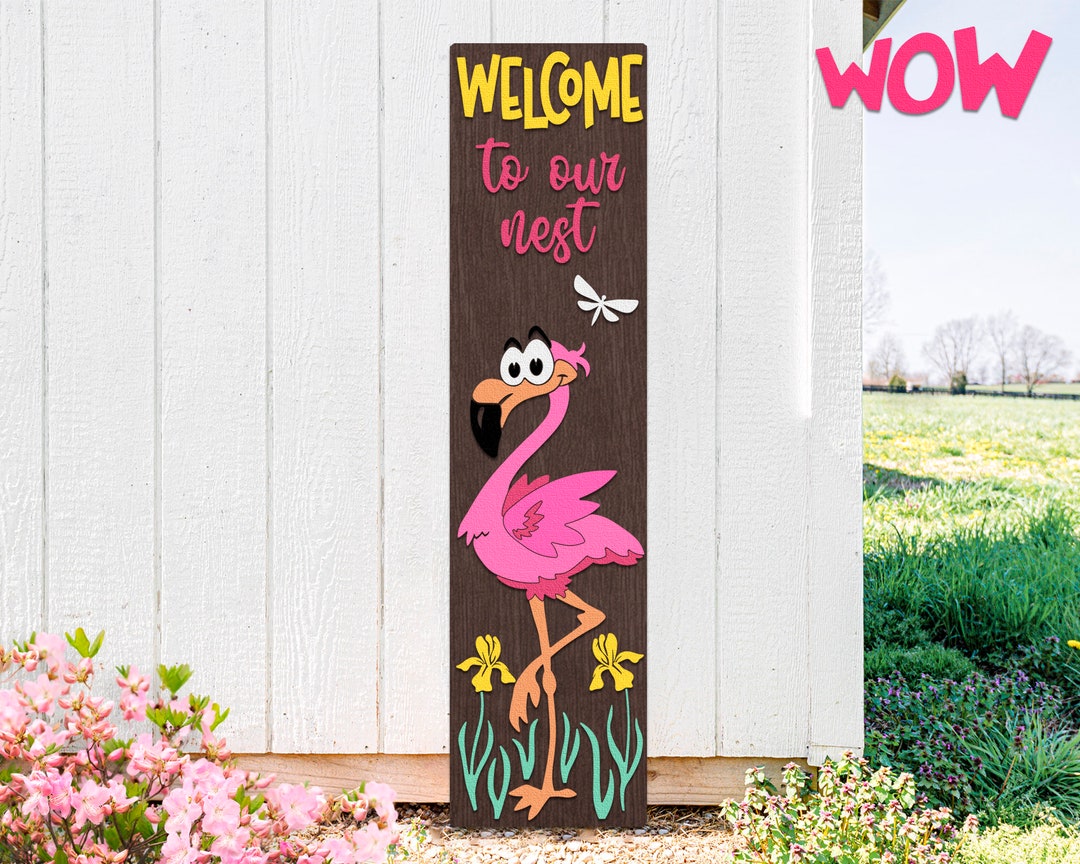 Welcome to Our Nest SVG Layered Farm Porch Sign Cut File - Etsy