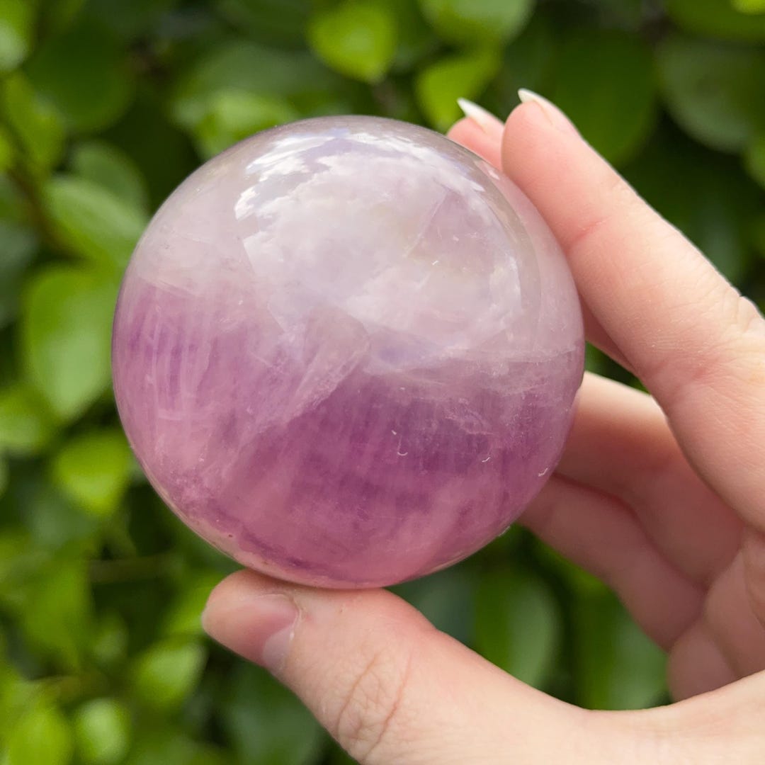 Magenta Fluorite Sphere | Crystal Spheres, Crystals for School ...
