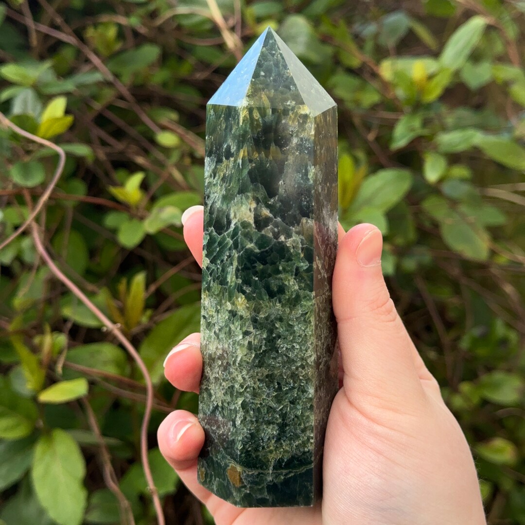 Green Ocean / Sea Jasper Tower Crystal Towers, Healing Crystals ...