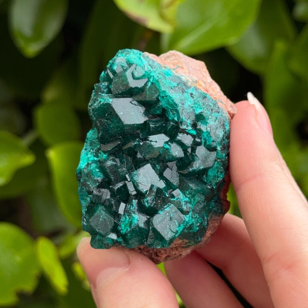 RARE Dioptase on Matrix Specimen | Raw Crystals, Crystals for Love ...