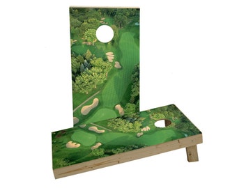 Golf Cornhole Set - Etsy