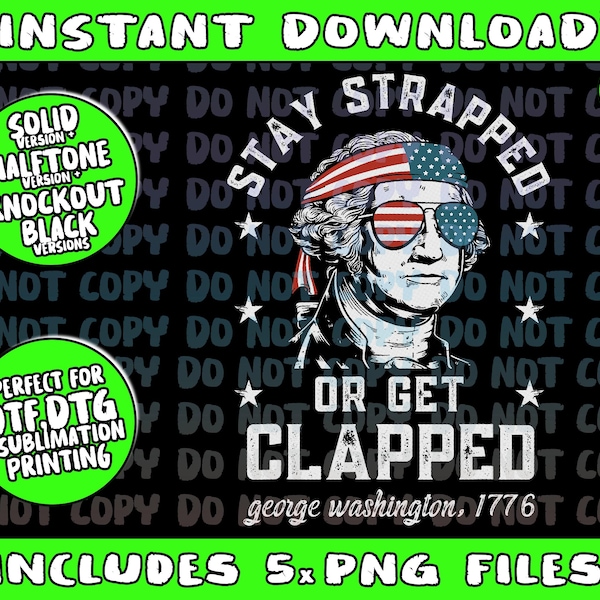 Stay Strapped or Get Clapped Svg - Etsy