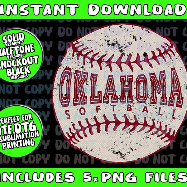 Softball Oklahoma Svg - Etsy