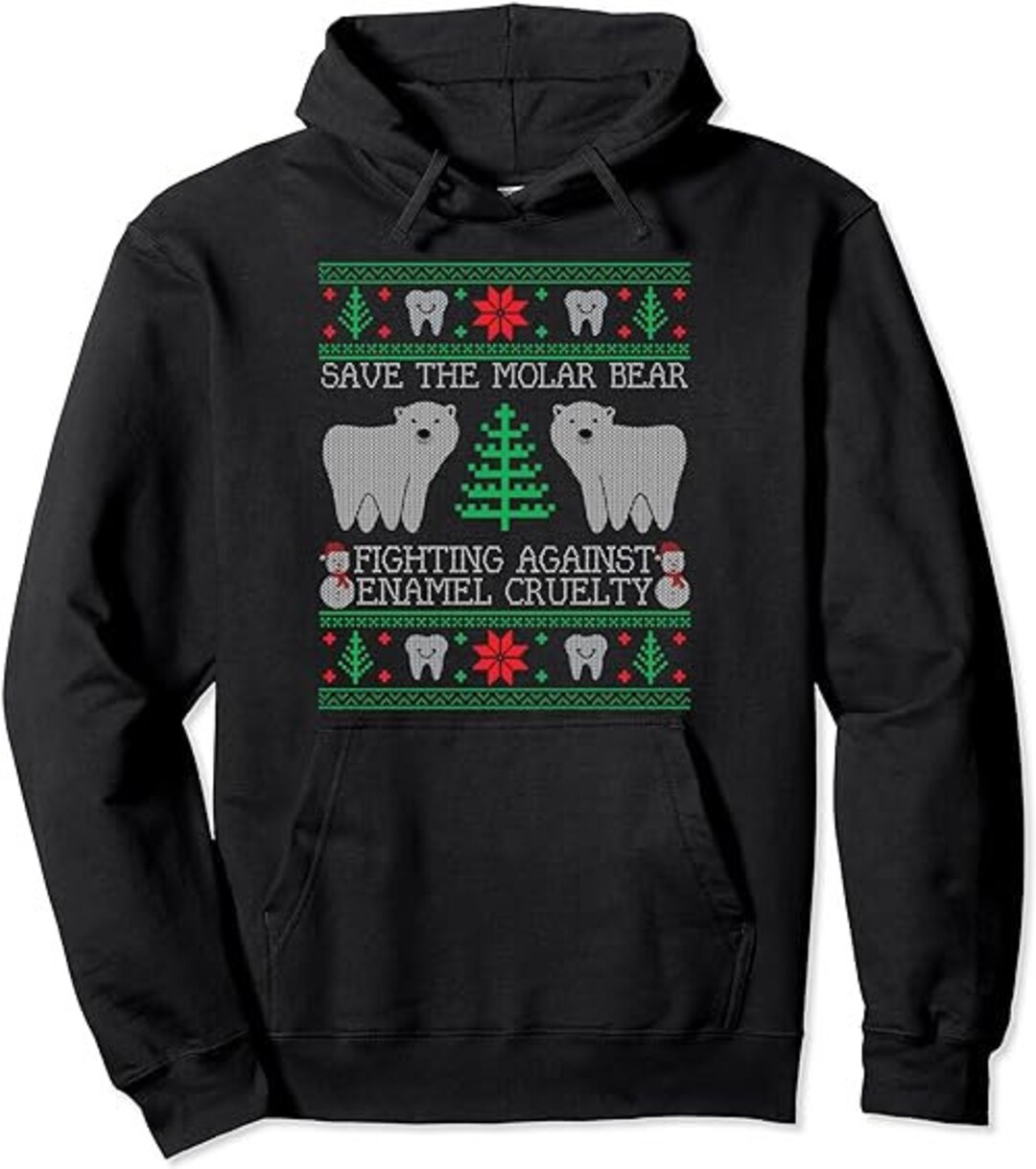 Save the Molar Bear Dental Dentist Ugly Christmas Sweaters T-shirt ...