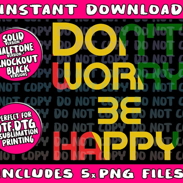 Don't Worry Be Happy - Etsy