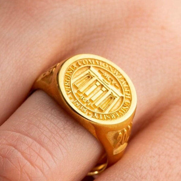 Custom Signet Ring - Etsy