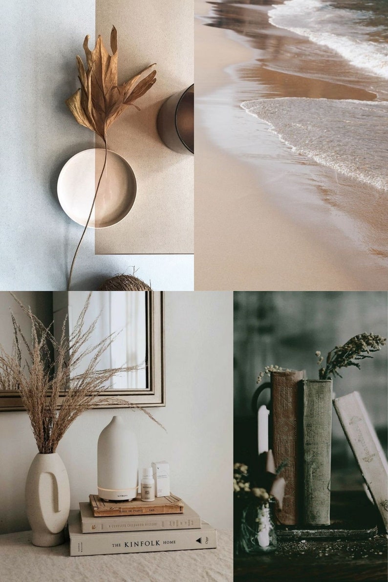 36 Pcs Neutral Collage Kit Aesthetic Vintage Photo Wall - Etsy