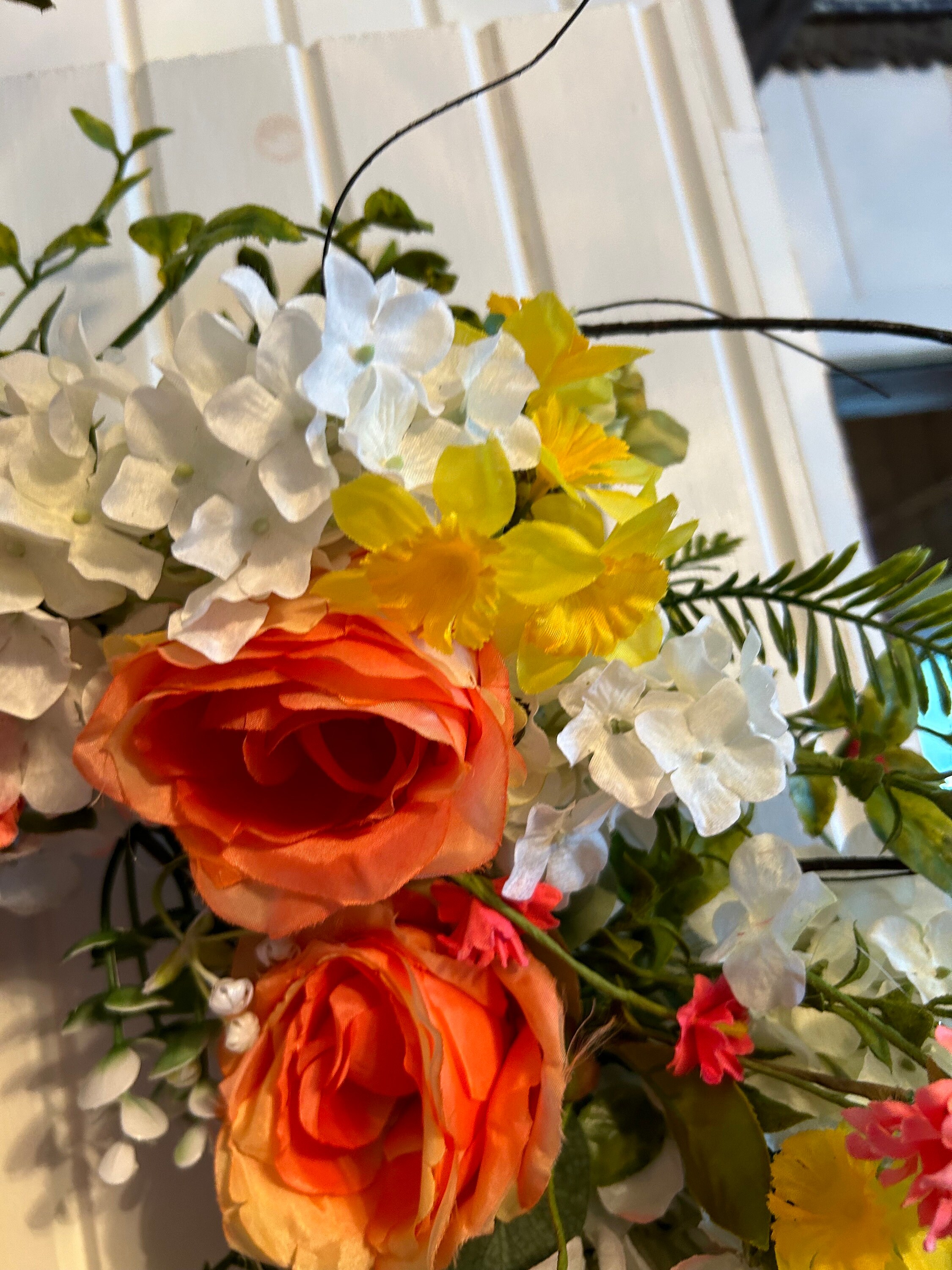 Hello Spring Wreath, Outdoor Spring Wreath, Indoor Spring Wreath ...